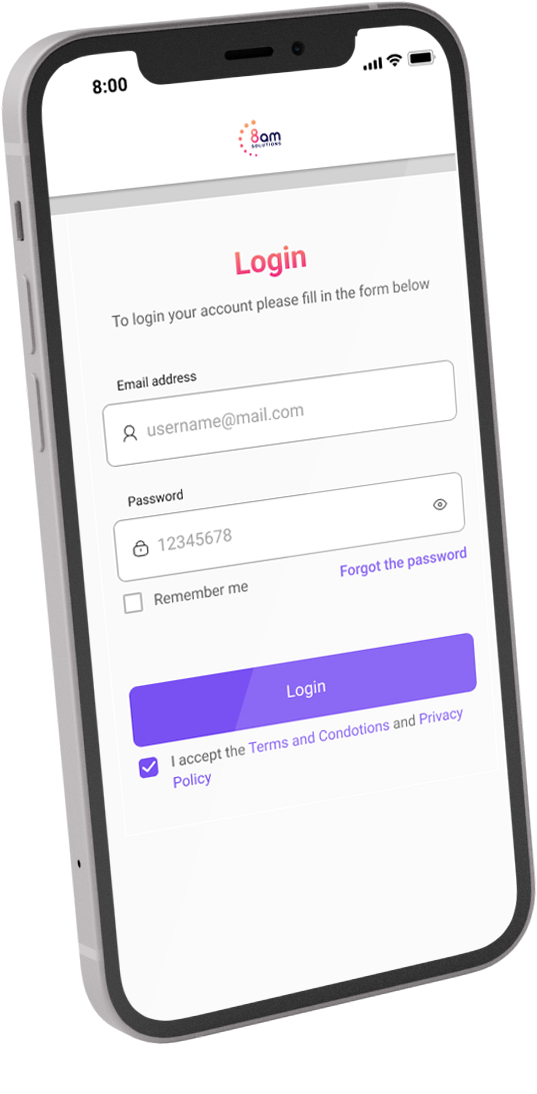 Hiring Client page – 8am Solutions